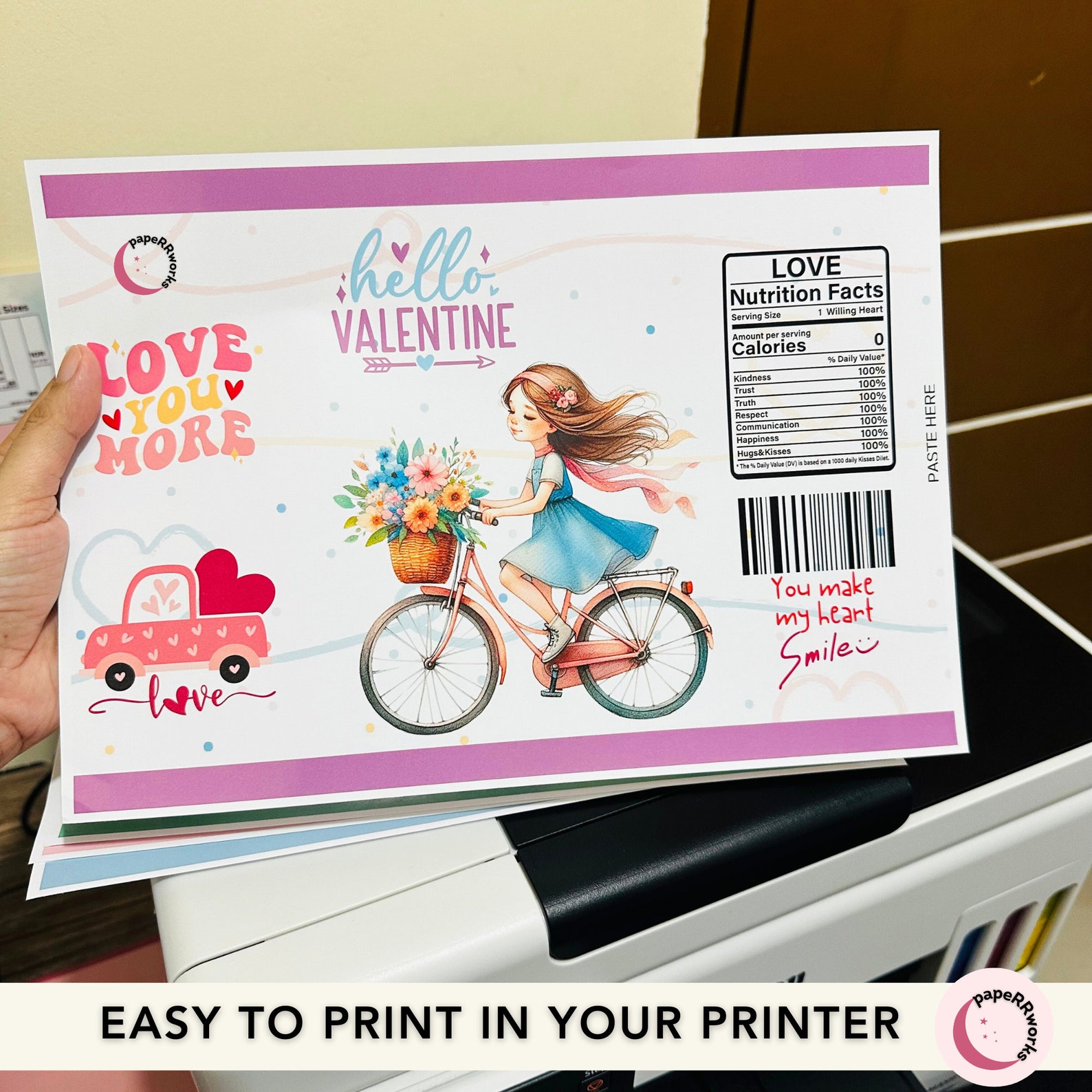 Valentines Chip Bag Template, Chip Packet, Chip Bag Printable ...