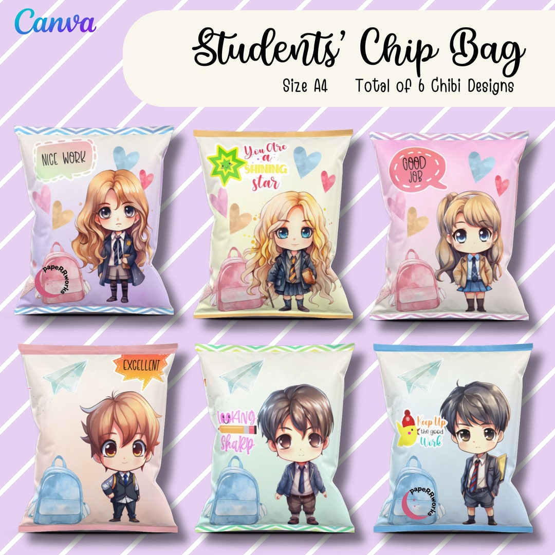 Chip Bag Template, Chip Packet , Chip Bag Layout , Chip Bag Printable ...