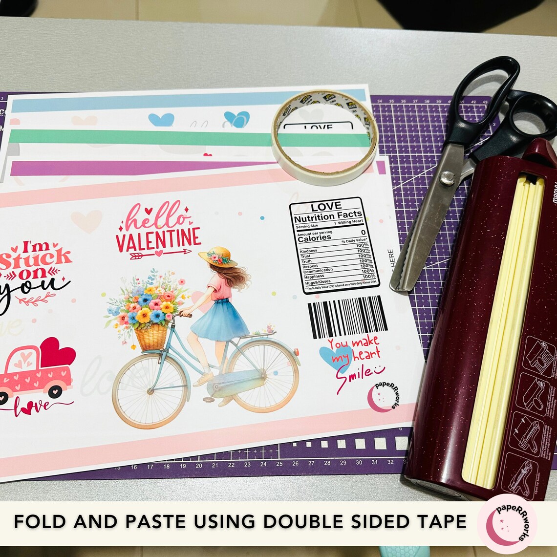 Valentines Chip Bag Template, Chip Packet, Chip Bag Printable ...