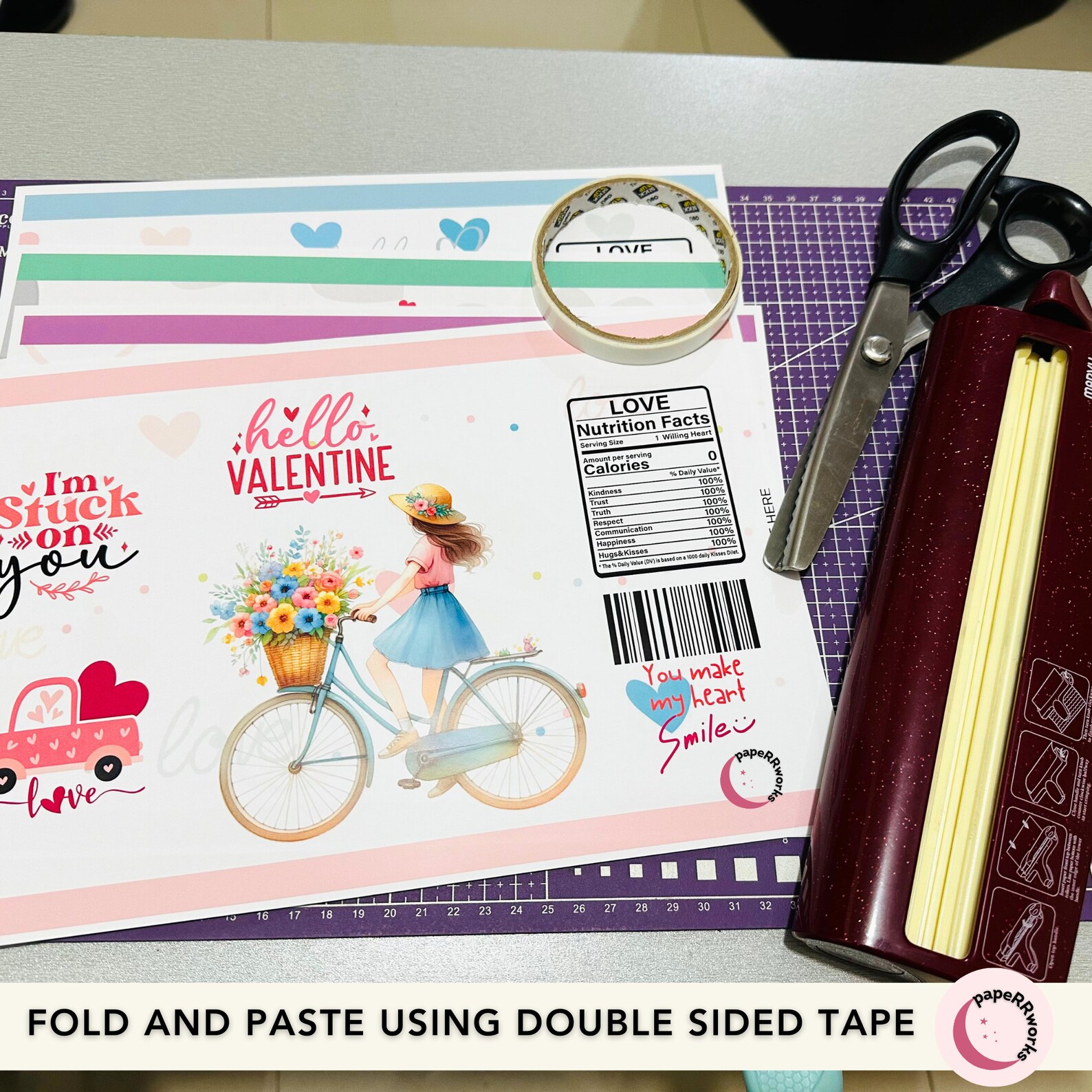 Valentines Chip Bag Template, Chip Packet, Chip Bag Printable ...