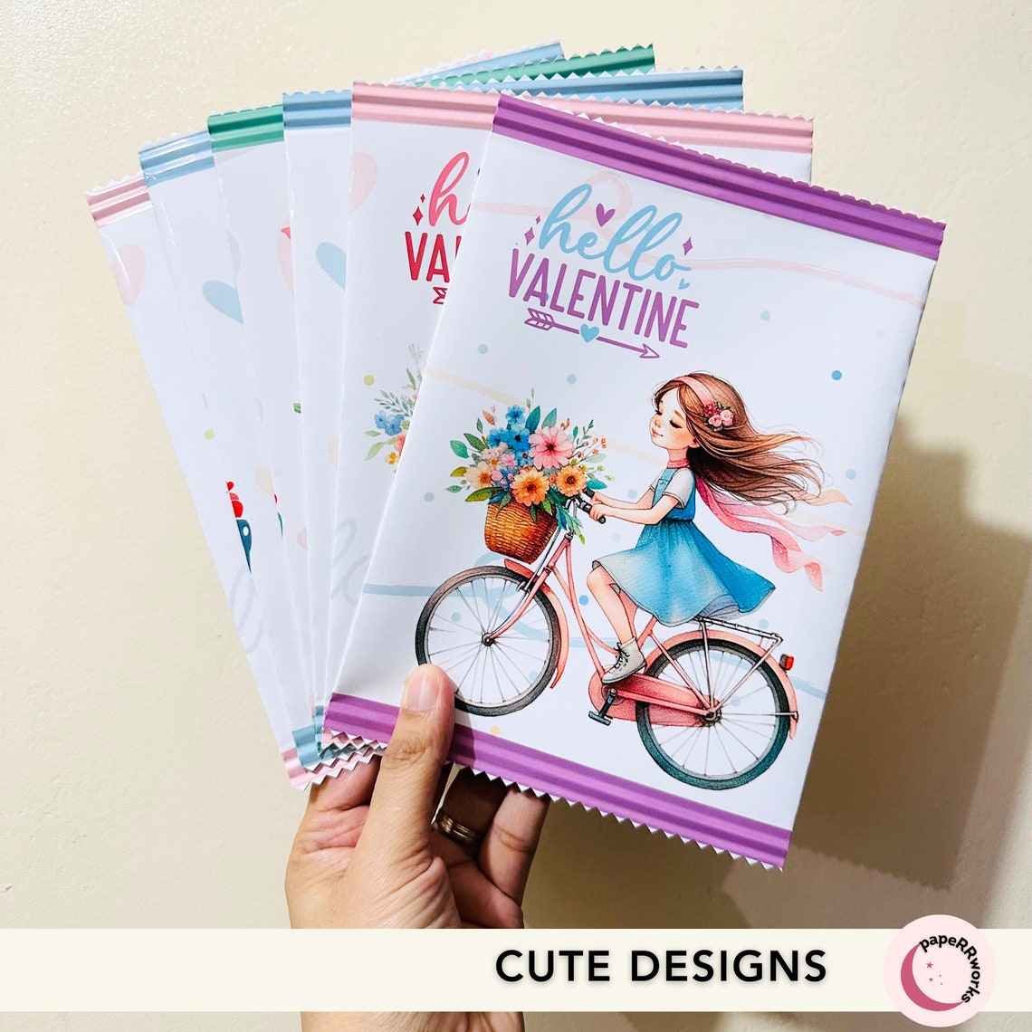 Valentines Chip Bag Template, Chip Packet, Chip Bag Printable ...