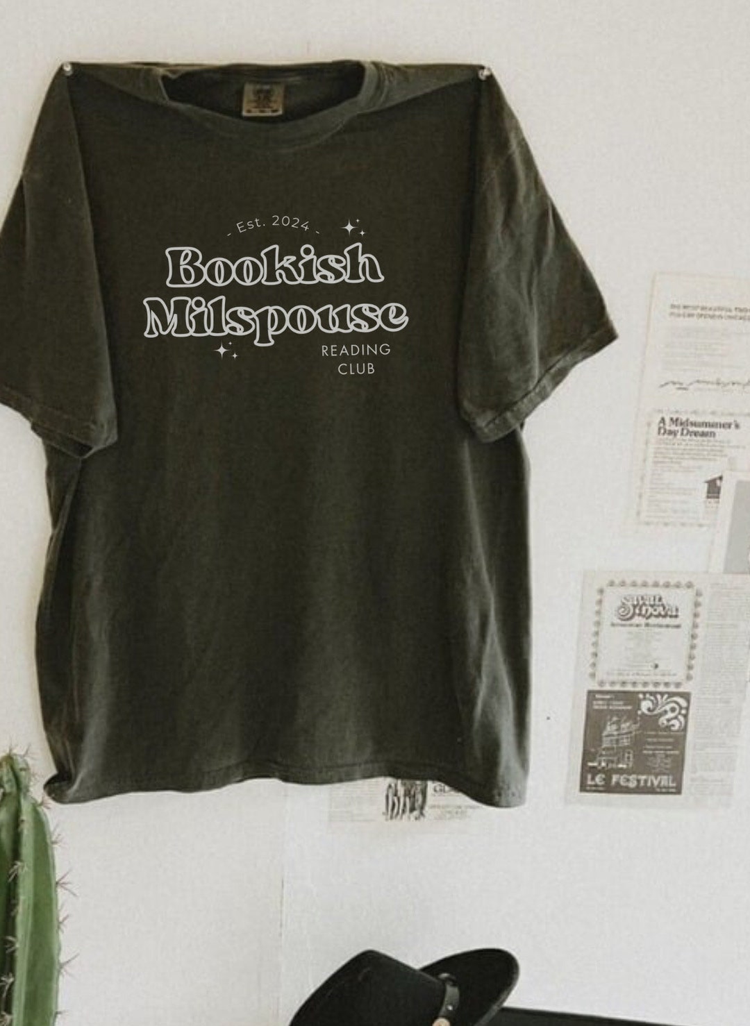 Basic Bookish Milspouse Reading Club Tee - Etsy