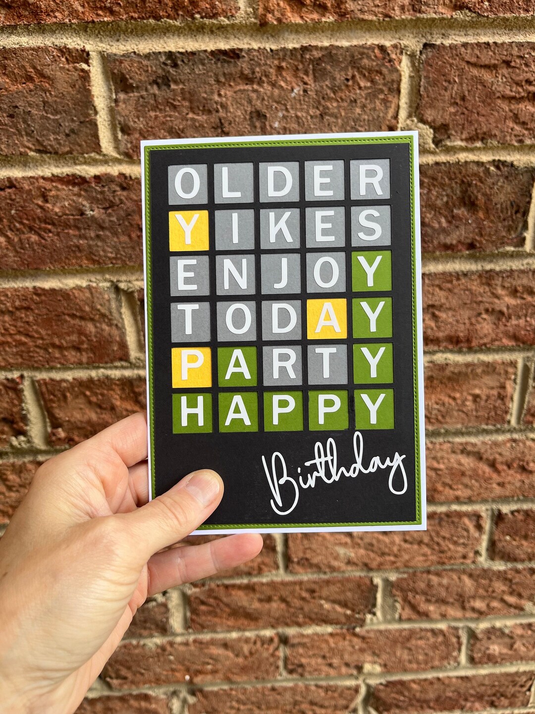 Wordle Birthday Card | Personalized Birthday Card - Etsy