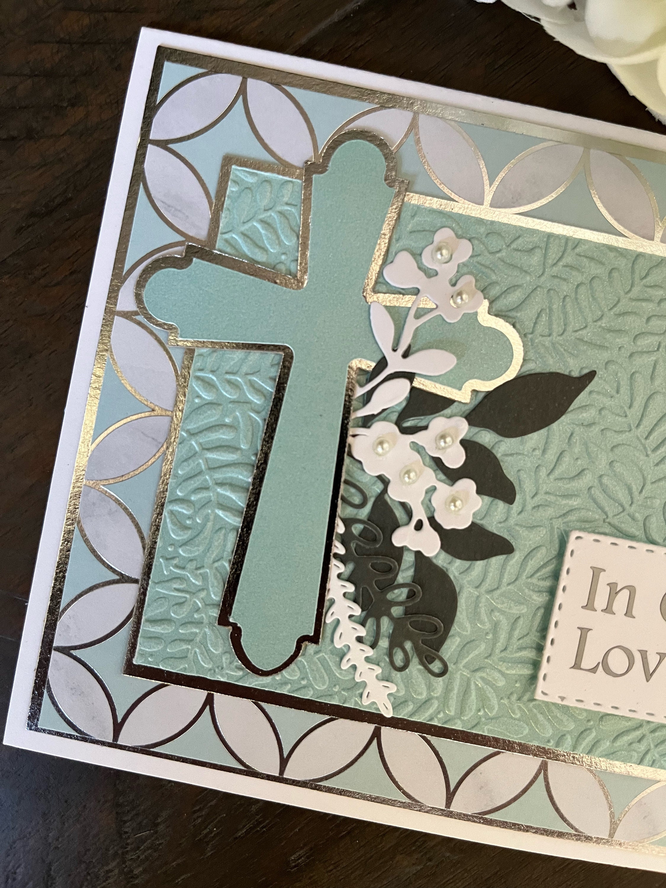 Sympathy Card Christian Religious in God's Loving Arms Blue - Etsy