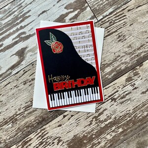 Piano Birthday Card | Music Birthday | Phantom of the Opera Themed - Etsy