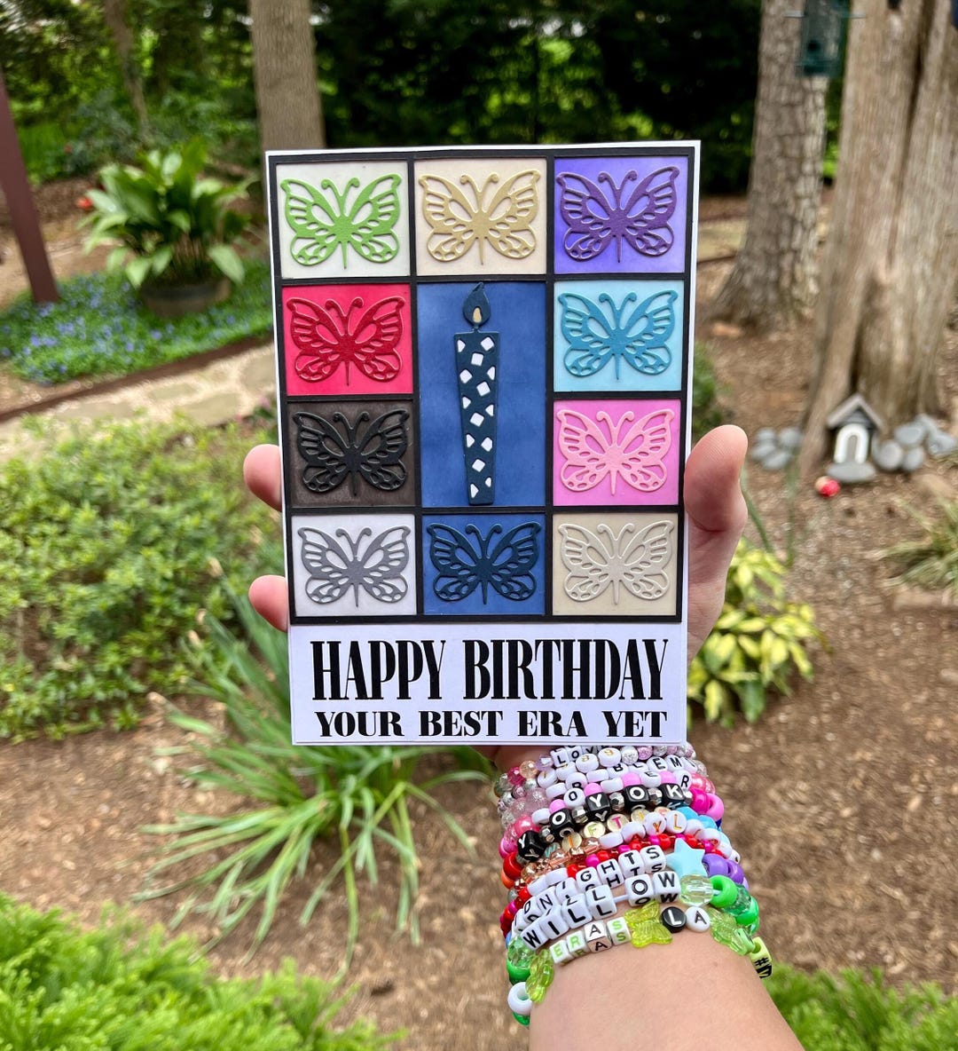Taylor Swift Birthday Card | Birthtay | Eras Birthday Card | Swifty ...