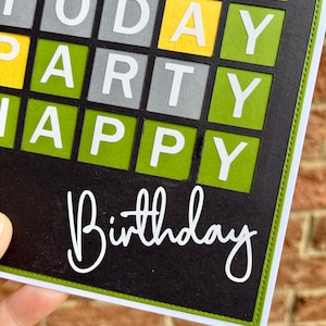 Wordle Birthday Card | Personalized Birthday Card - Etsy