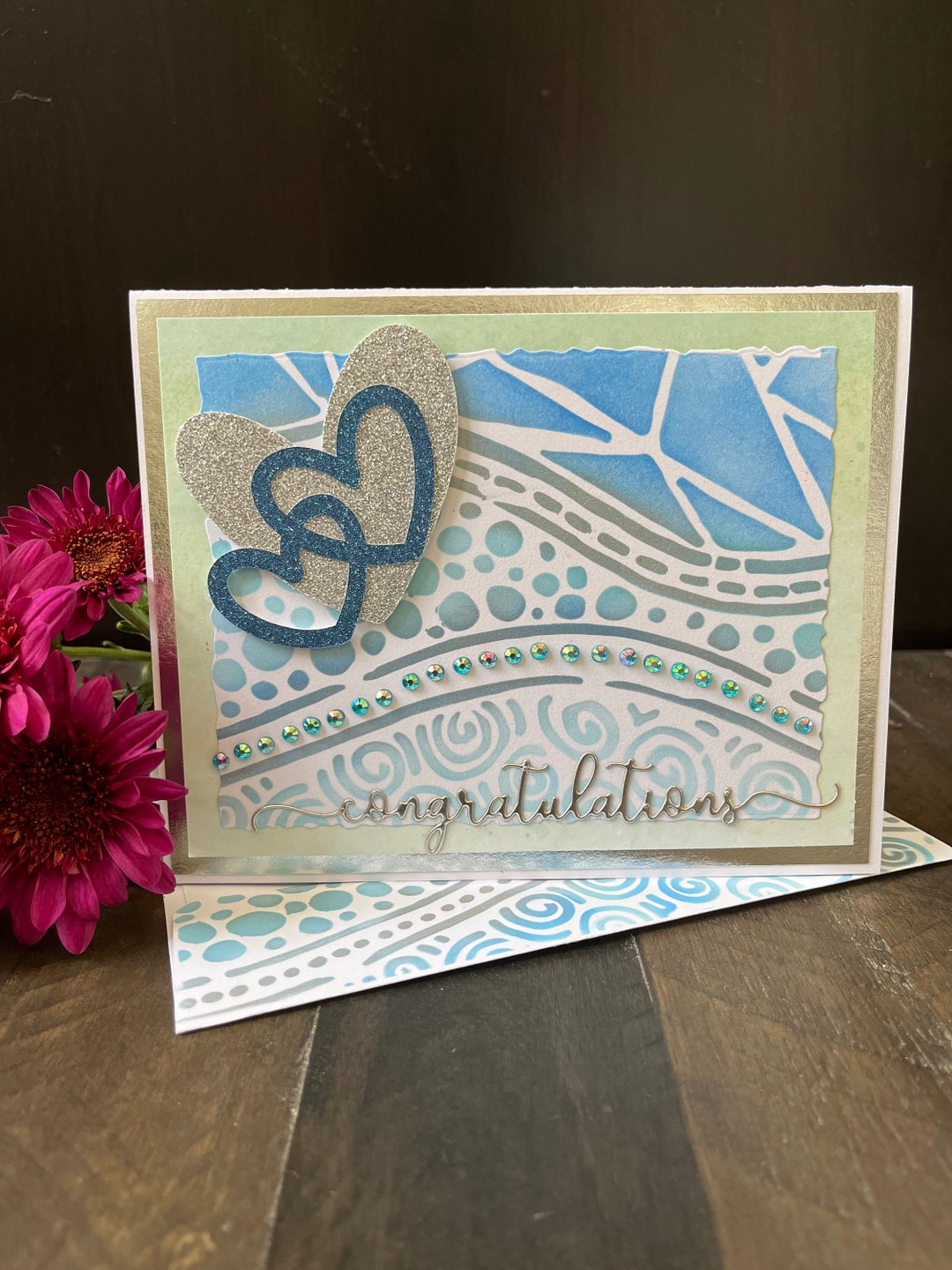 Wedding Anniversary Card Congratulations Card Handmade Unique - Etsy