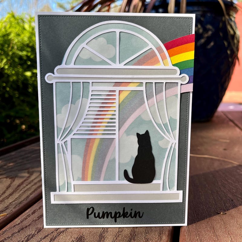 Black Cat Card Memorial - Etsy