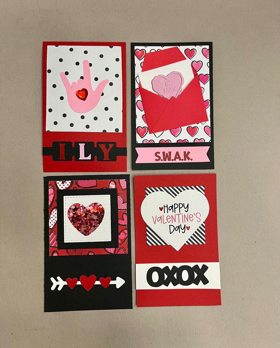 Valentine Card Kit | Set of 8 | DIY Card Kit | Valentine's Day | Make ...