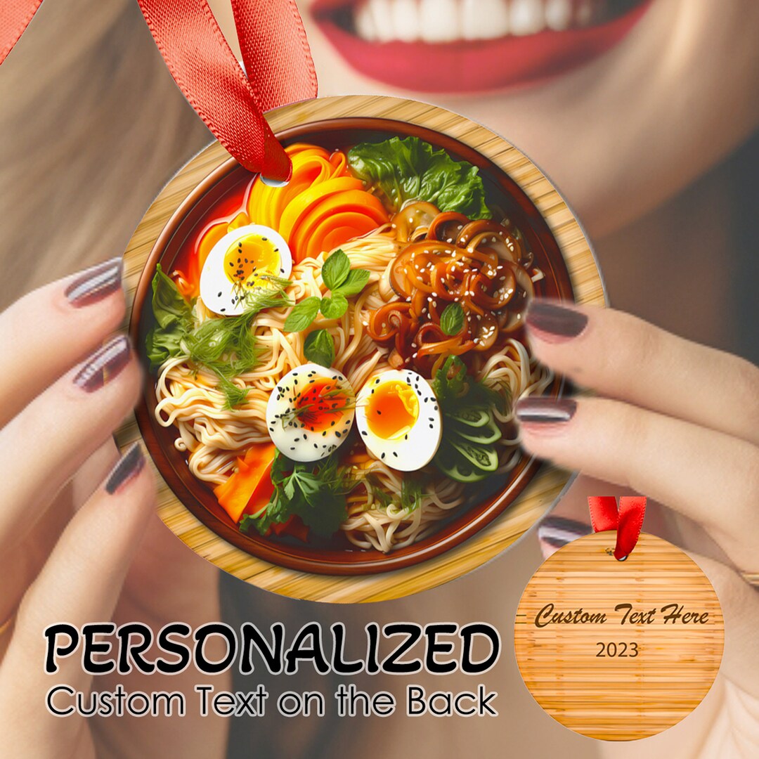 Personalized Ornament With Asian Food 3D Look, Christmas Gift for Sushi ...