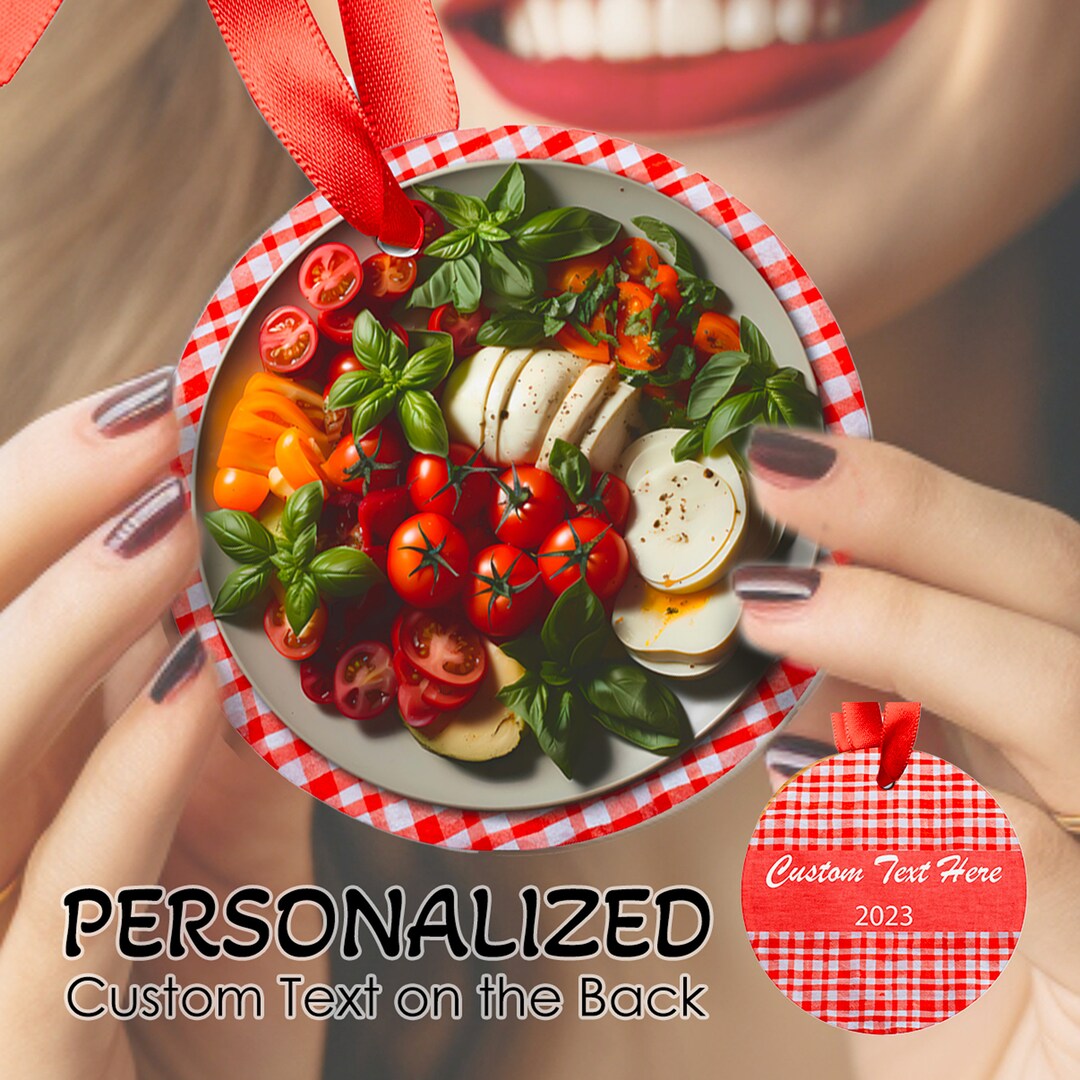 Personalized Italian Food Ornament 3d-look Pasta Spaghetti Pizza ...