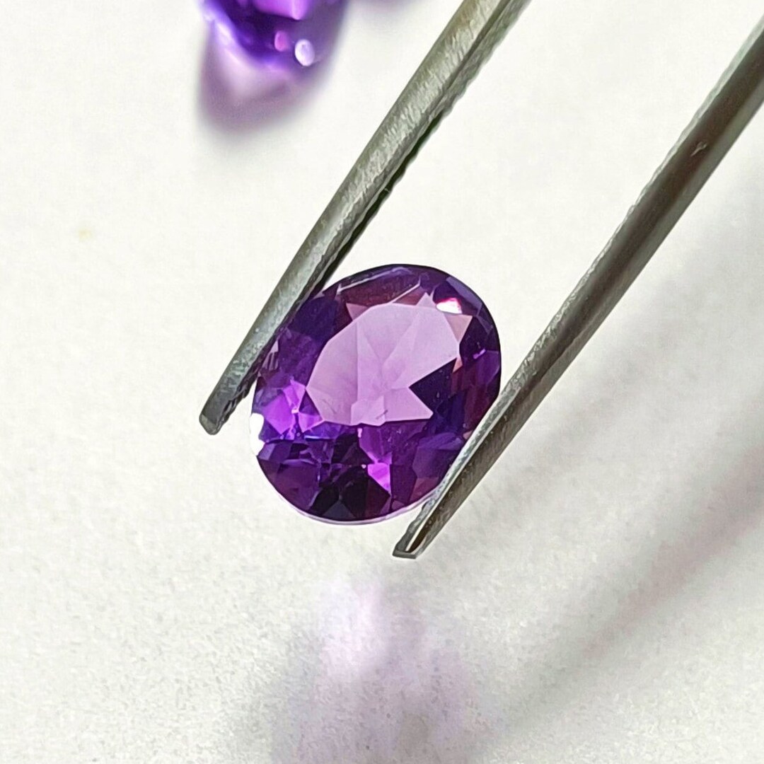 100% Natural Amethyst Oval Shape Brilliant Cut, Amethyst Loose Gemstone ...