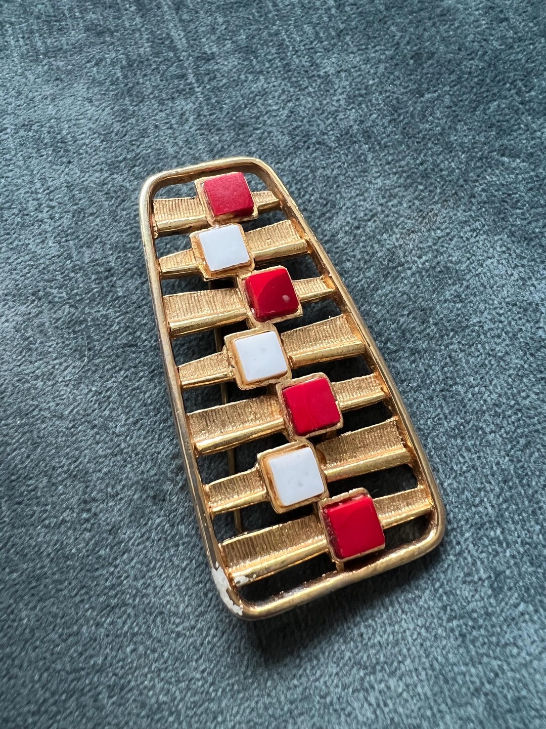 Vintage Capri Brooch – Mid-century Modern Geometric Design - Etsy