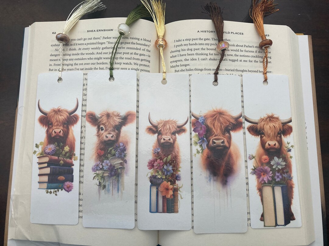 Fluffy Cow Book Buddy Bookmarks - Etsy