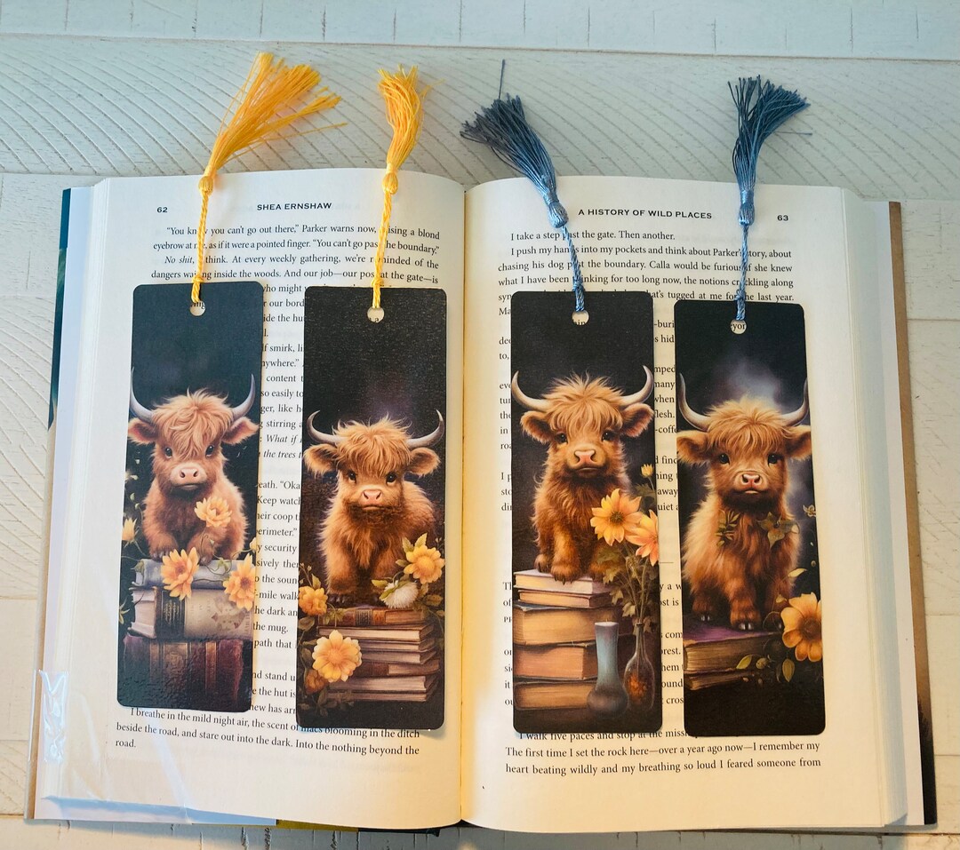 Fluffy Cow Reading Pals Bookmarks - Etsy