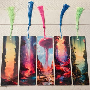 Sci-fi Landscapes Bookmarks - Etsy