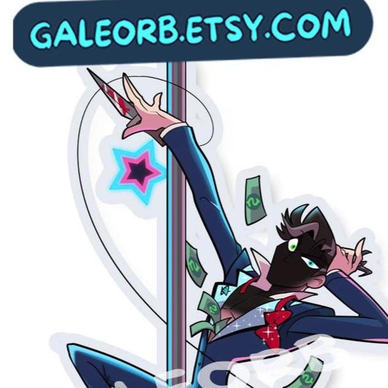 Vincent Rotating Standee Pole Dance Human Vox Whittman Hazbin Hotel ...