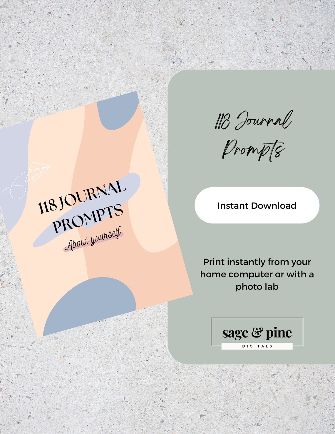 118 Journal Prompts for Beginners Printable Journal Pages Mental Health ...