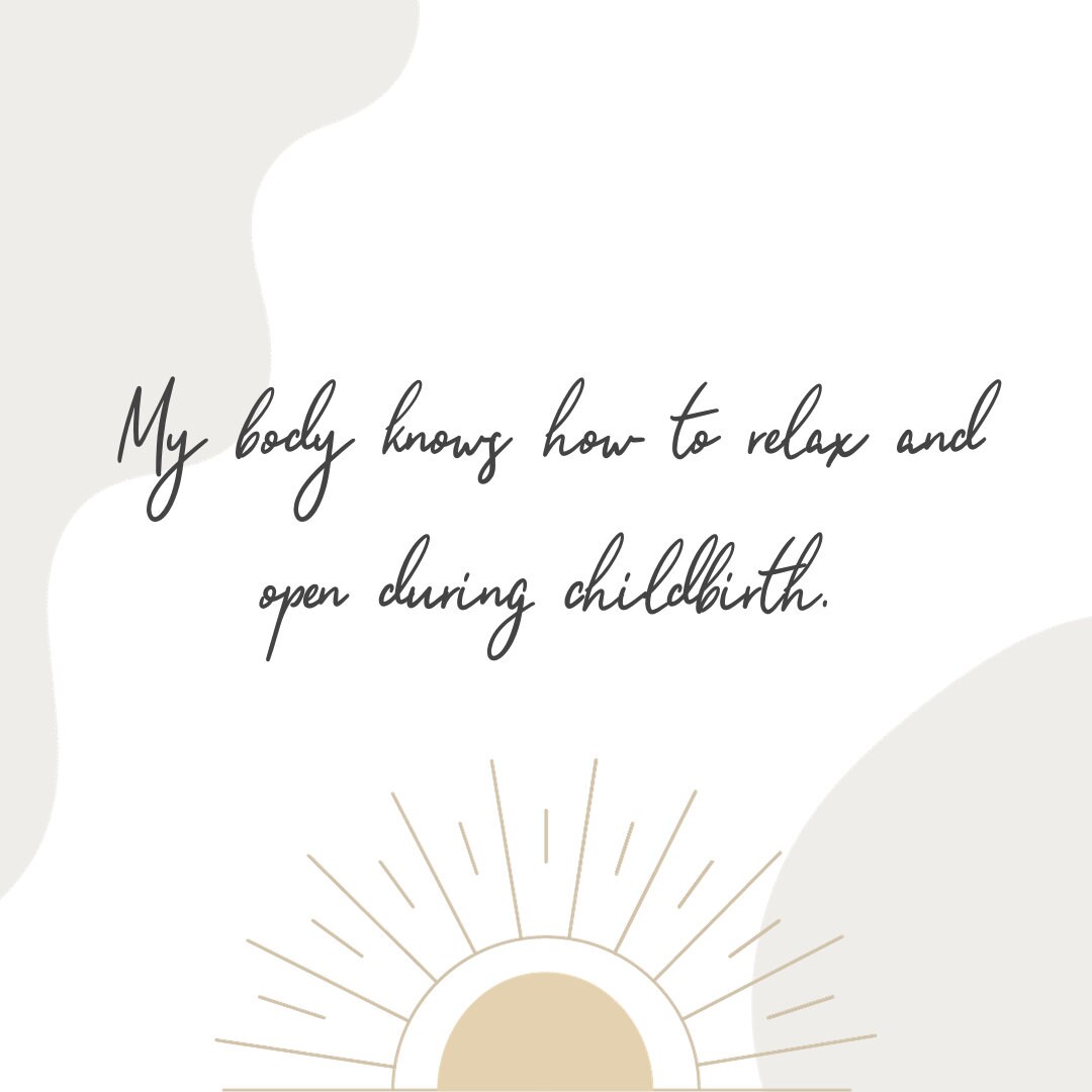 Printable Boho Birth Affirmation Cards Set of 30 - Labor Affirmation ...