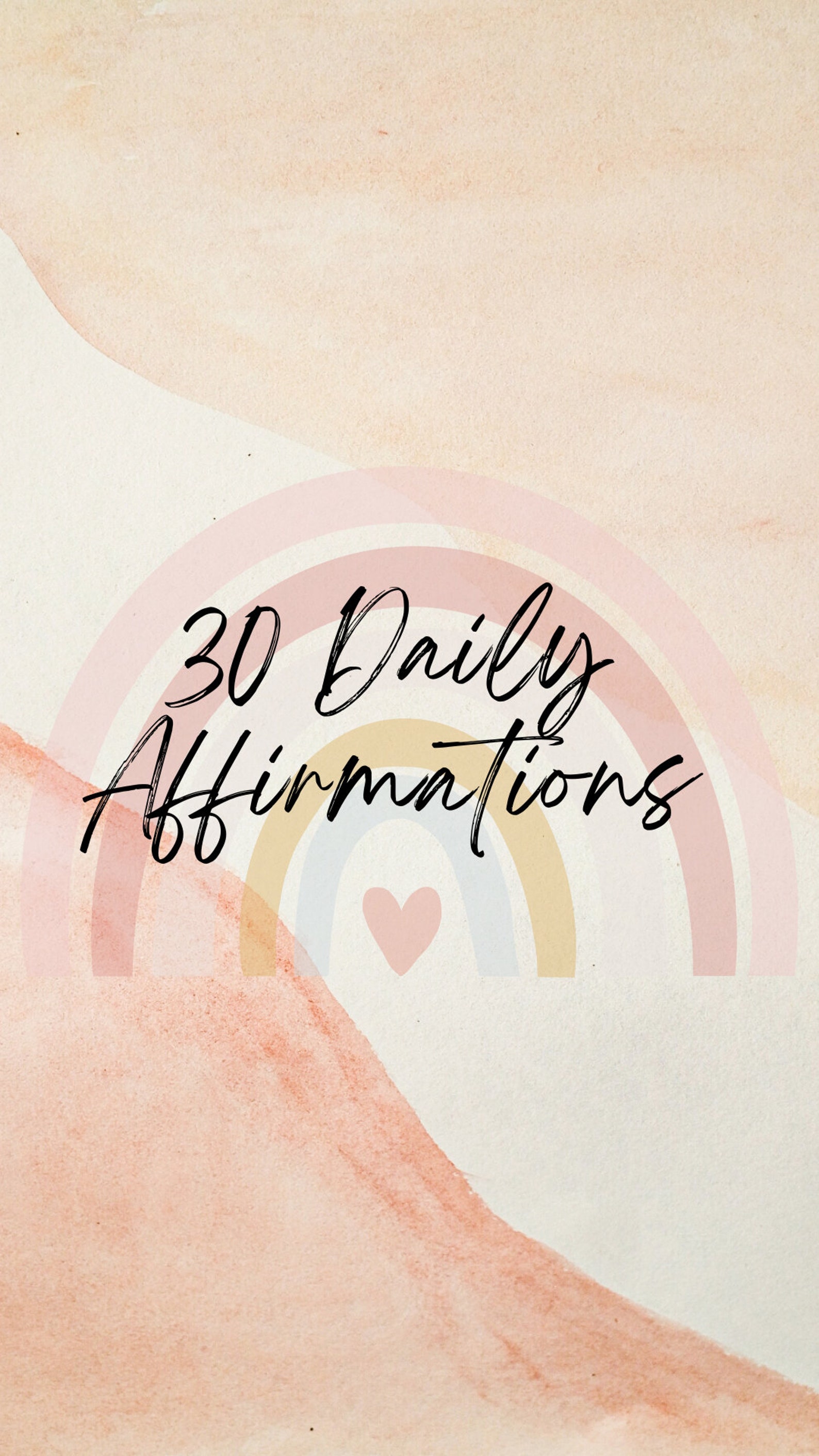 Printable Affirmation Cards Set of 30 - Daily Affirmation Cards ...