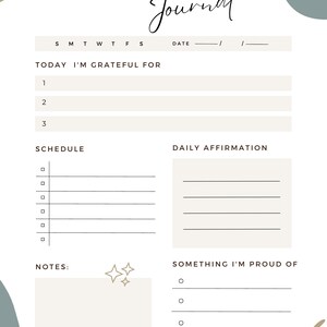 Daily Monthly Gratitude Journal With 3 Page Options - Gratitude Journal ...