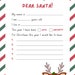 Dear Santa Christmas Letter- Christmas Wish List - Fillable Dear Santa ...