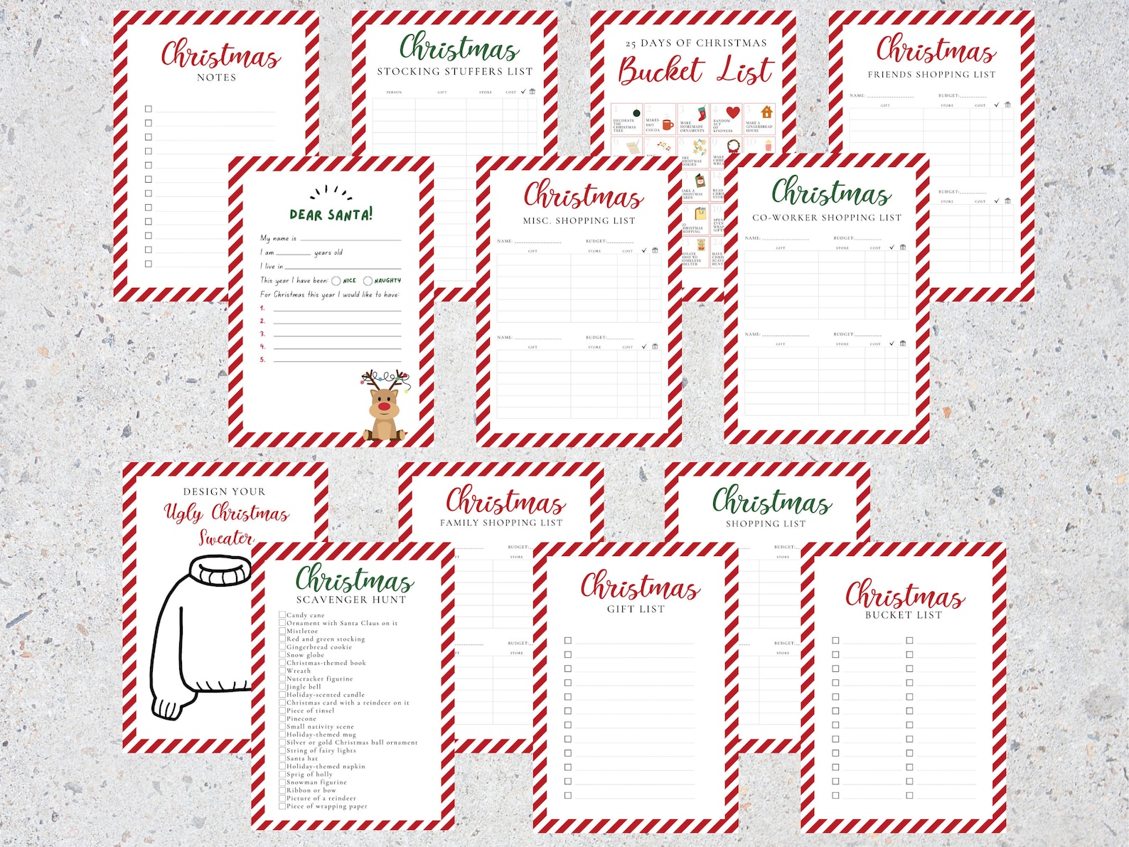 The Ultimate Christmas Bundle - Christmas Printables - Christmas Gift ...