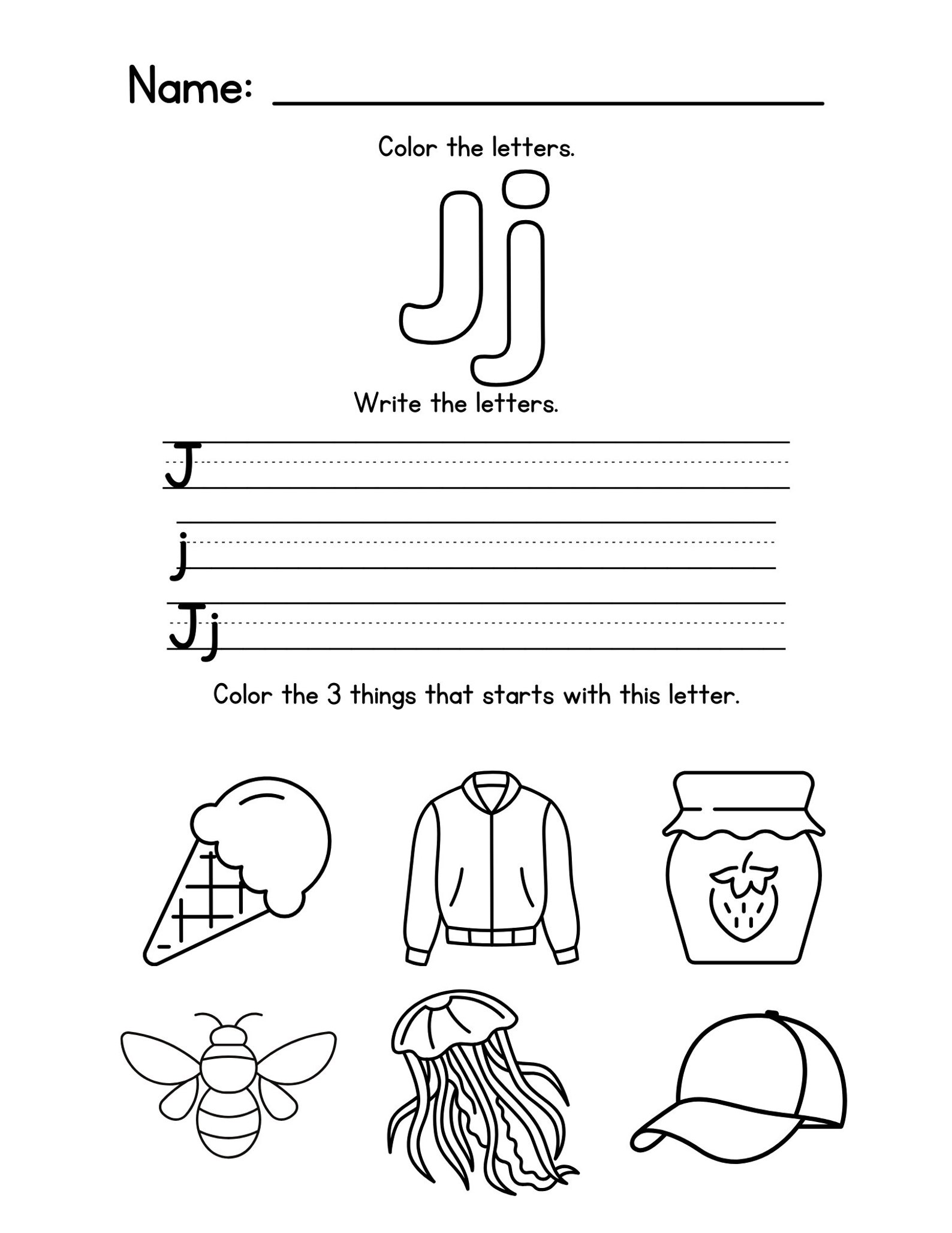 Preschool Kindergarten Alphabet Letter Activity Pages - Pre K Coloring ...