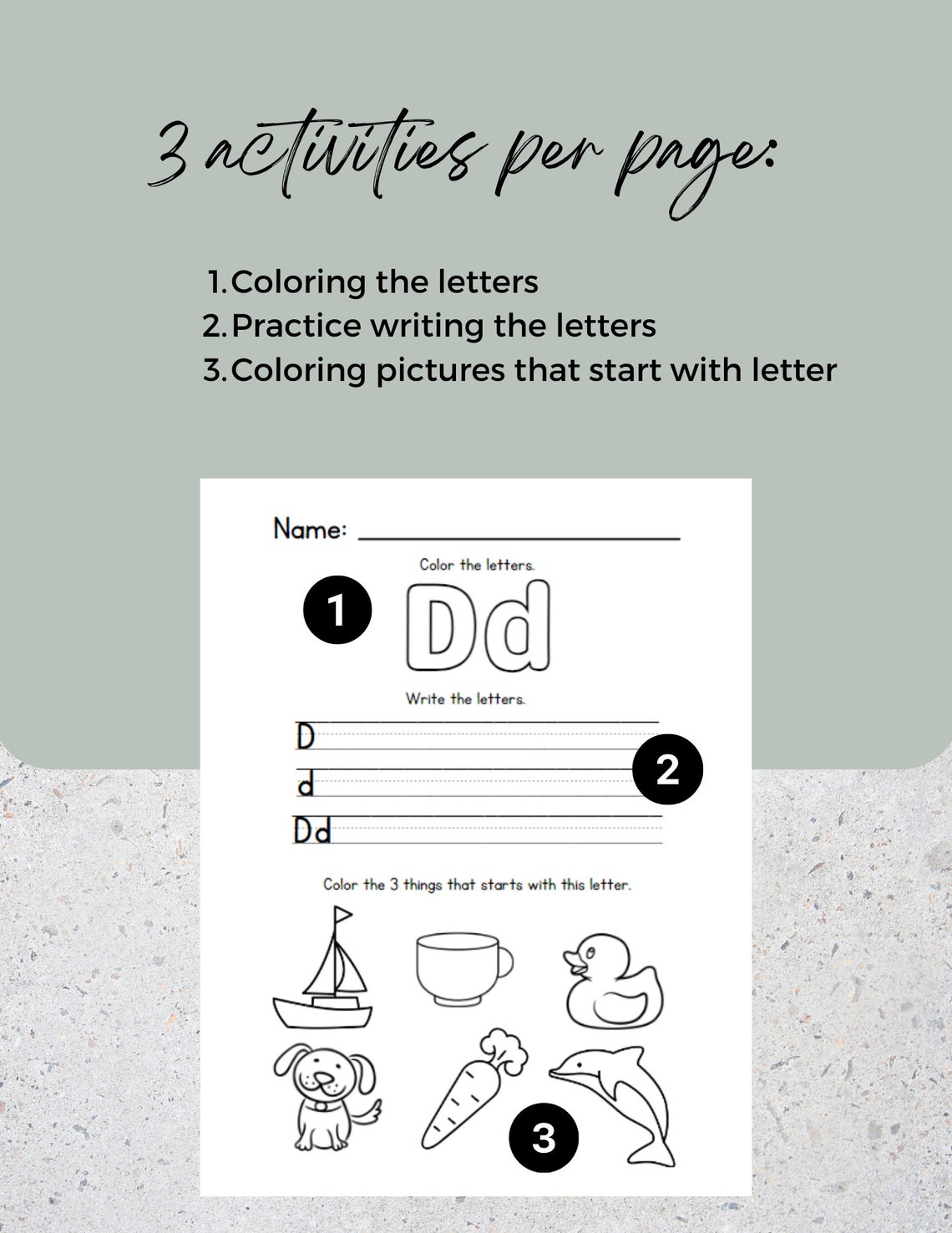 Preschool Kindergarten Alphabet Letter Activity Pages Pre K - Etsy