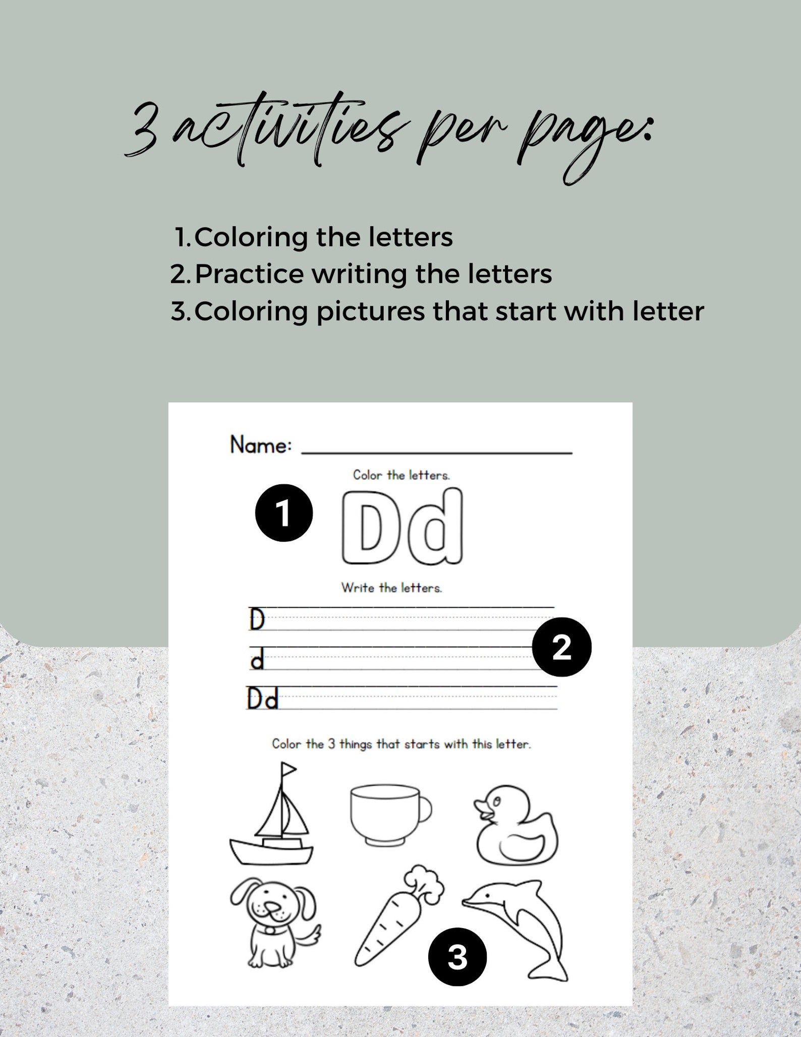 Preschool Kindergarten Alphabet Letter Activity Pages - Pre K Coloring ...