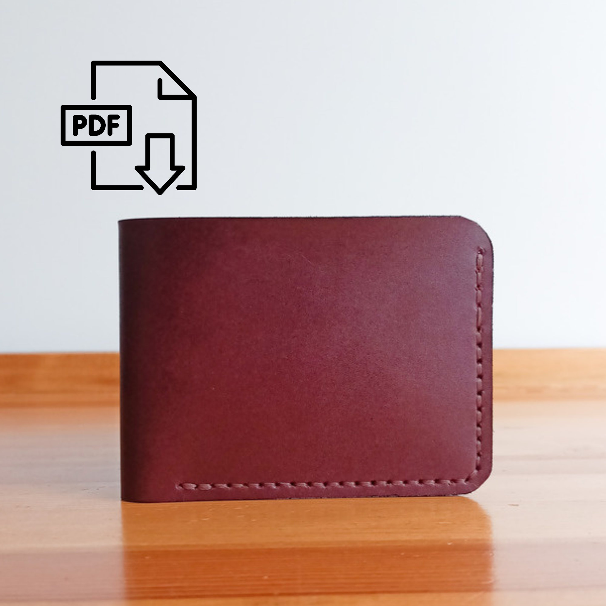 PDF Sewing Wallet Template, Leather Wallet PDF, Classic Wallet PDF ...