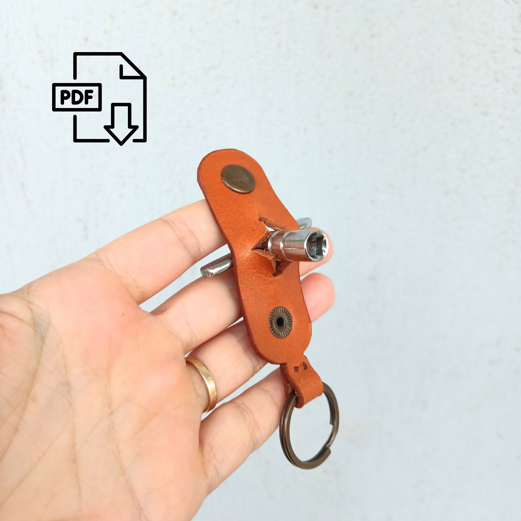 PDF Pattern Drum Key Holder, DIY Drum Tuner Keychain, Drum Drill Bit ...
