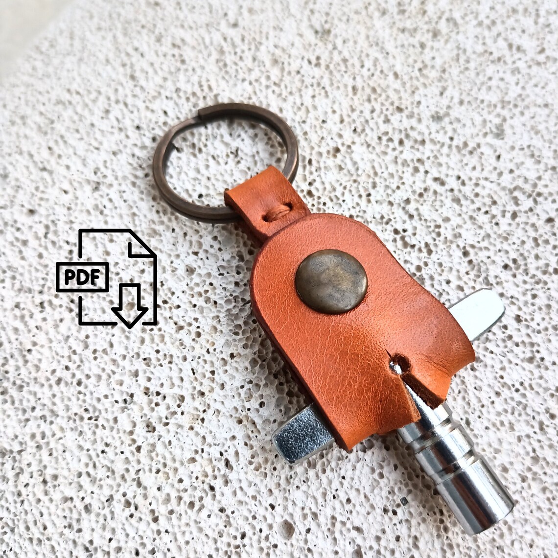 PDF Pattern Drum Key Holder, DIY Drum Tuner Keychain, Drum Drill Bit ...