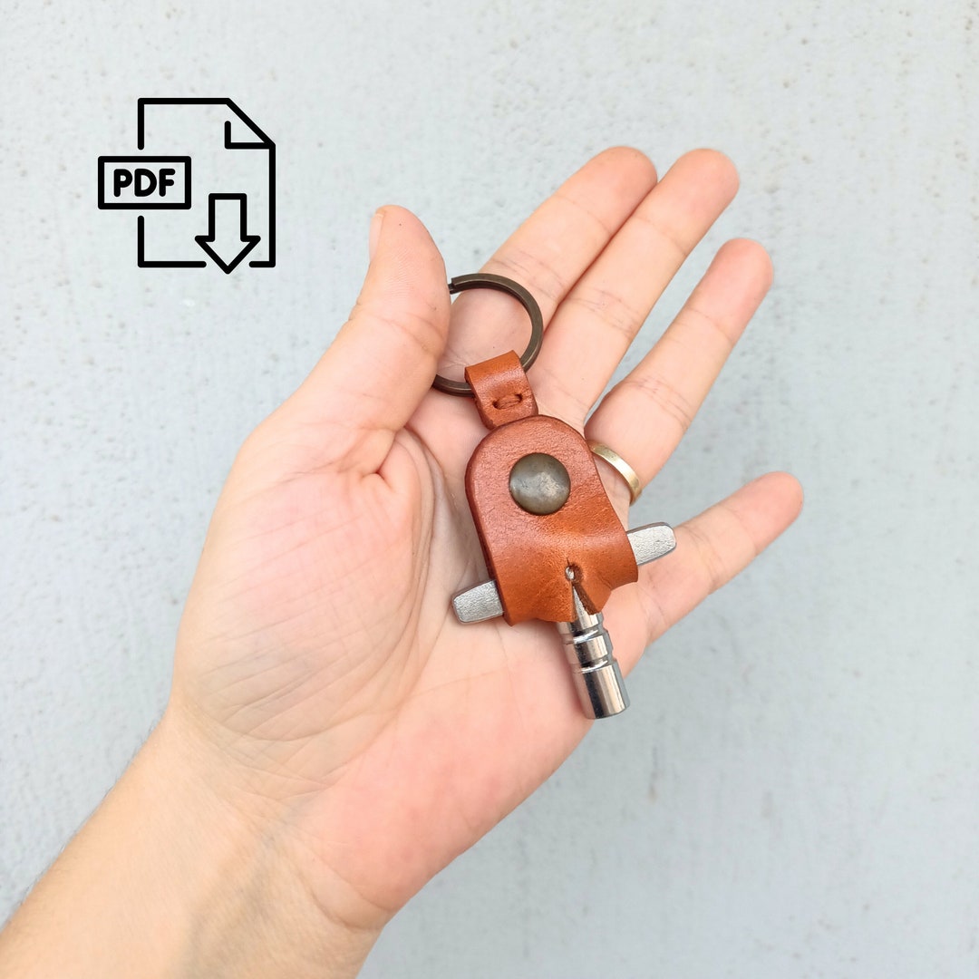 PDF Pattern Drum Key Holder, DIY Drum Tuner Keychain, Drum Drill Bit ...