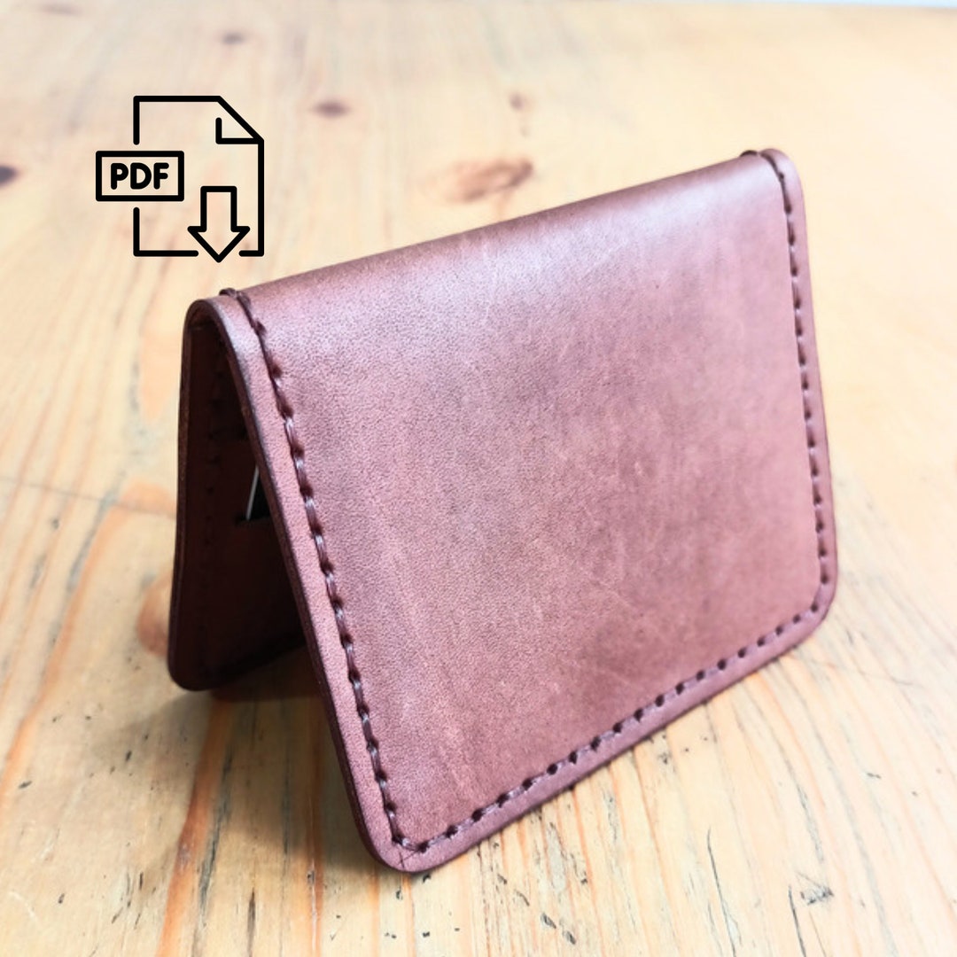 PDF Pattern Bifold Card Holder DIY Easy Leather Card Wallet - Etsy