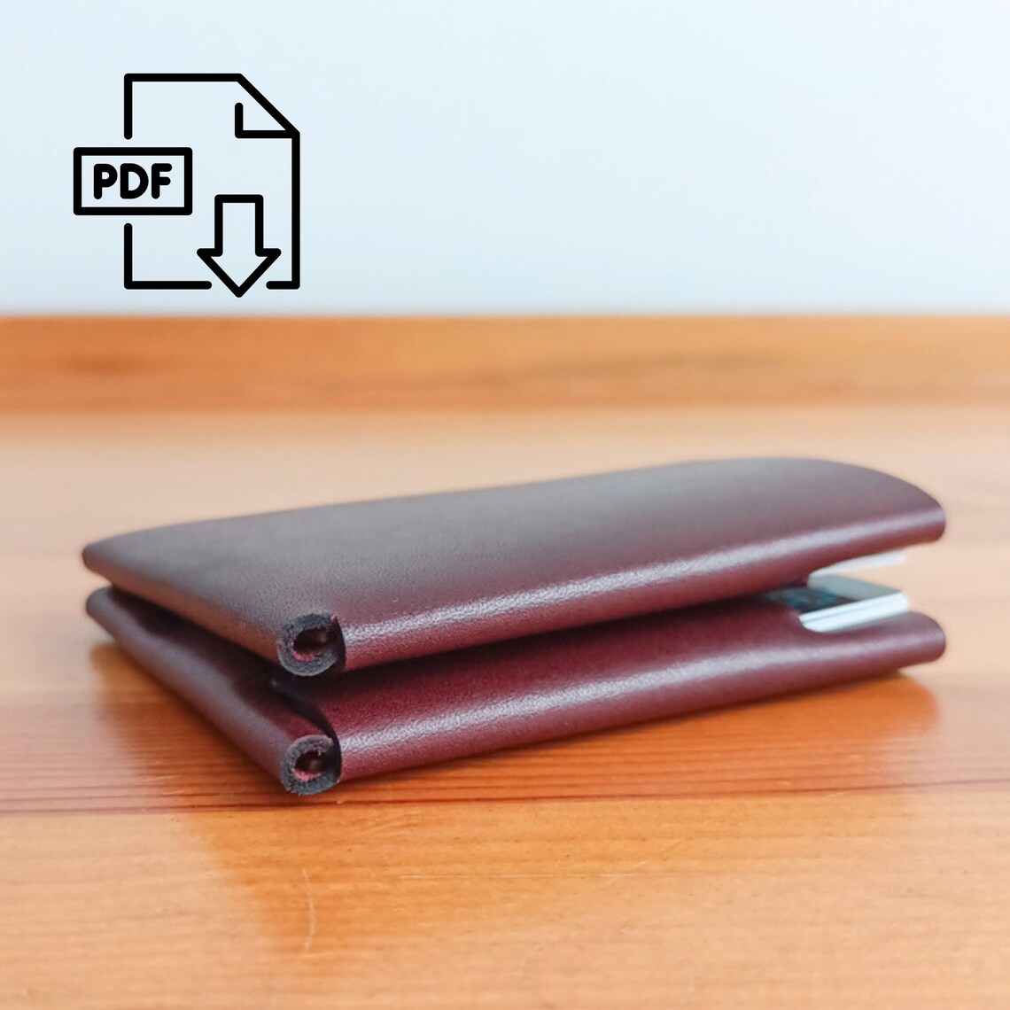 PDF Origami Wallet Template, Leather Seamless Wallet PDF, No Stitch ...