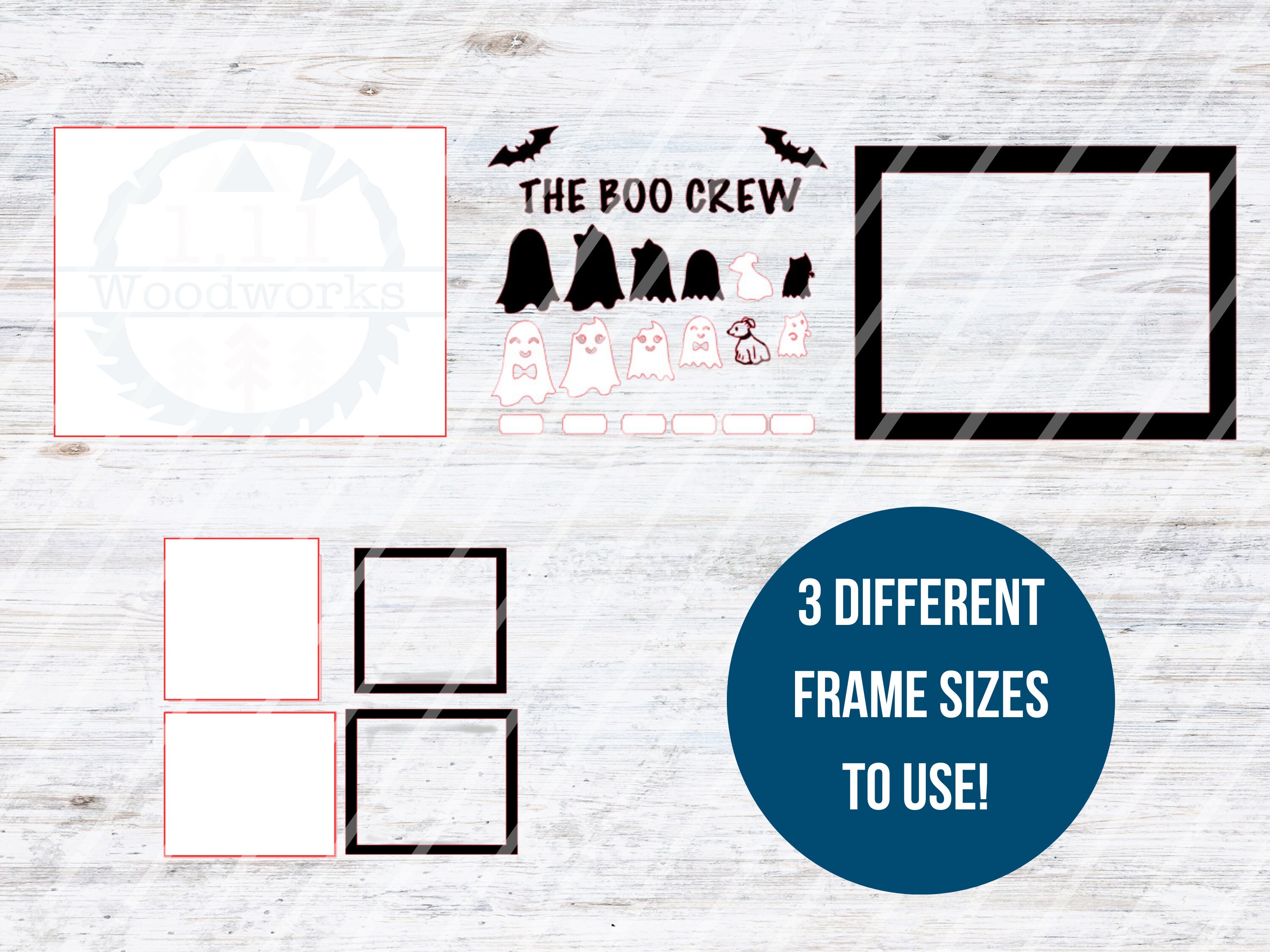 Boo Crew Sign SVG / Glowforge Cut File / Halloween Decor Template ...