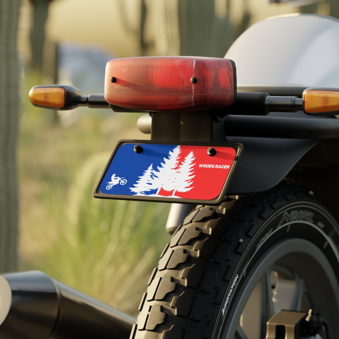 Dirt Bike Offroad Woods Racer Mini License Plate - Etsy