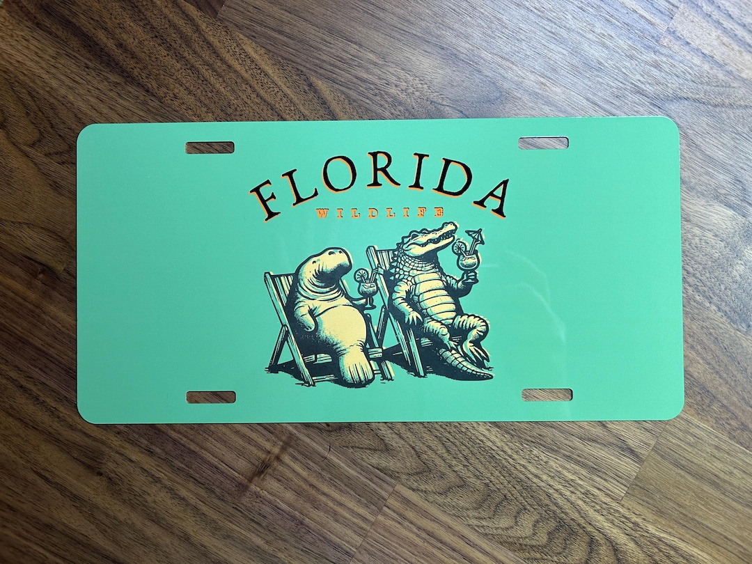 Florida Wildlife Vanity License Plate - Etsy