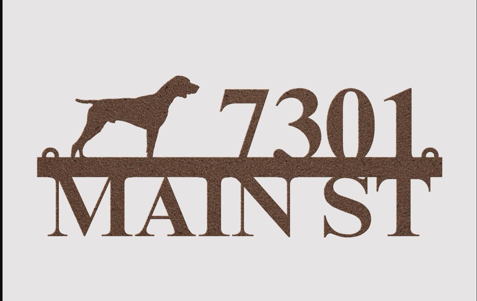 German Shorthaired Pointer GSP Dog Custom Metal Address Sign - Etsy