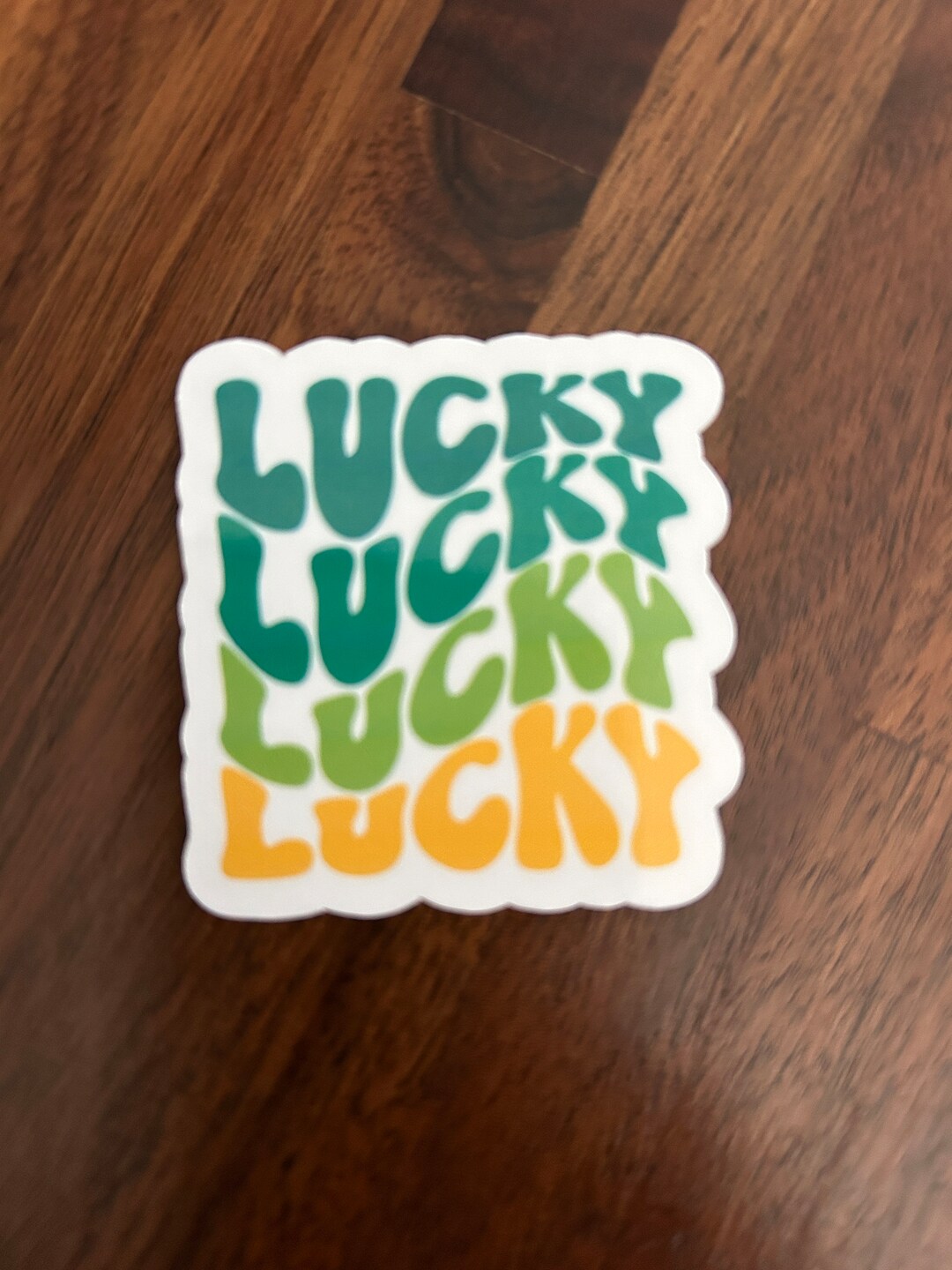 Lucky Laminated Vinyl Stickers - Etsy
