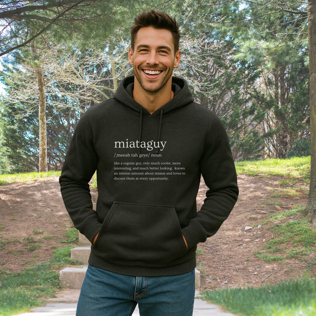 Miata Guy Defined Premium Fleece Hoodie - Etsy
