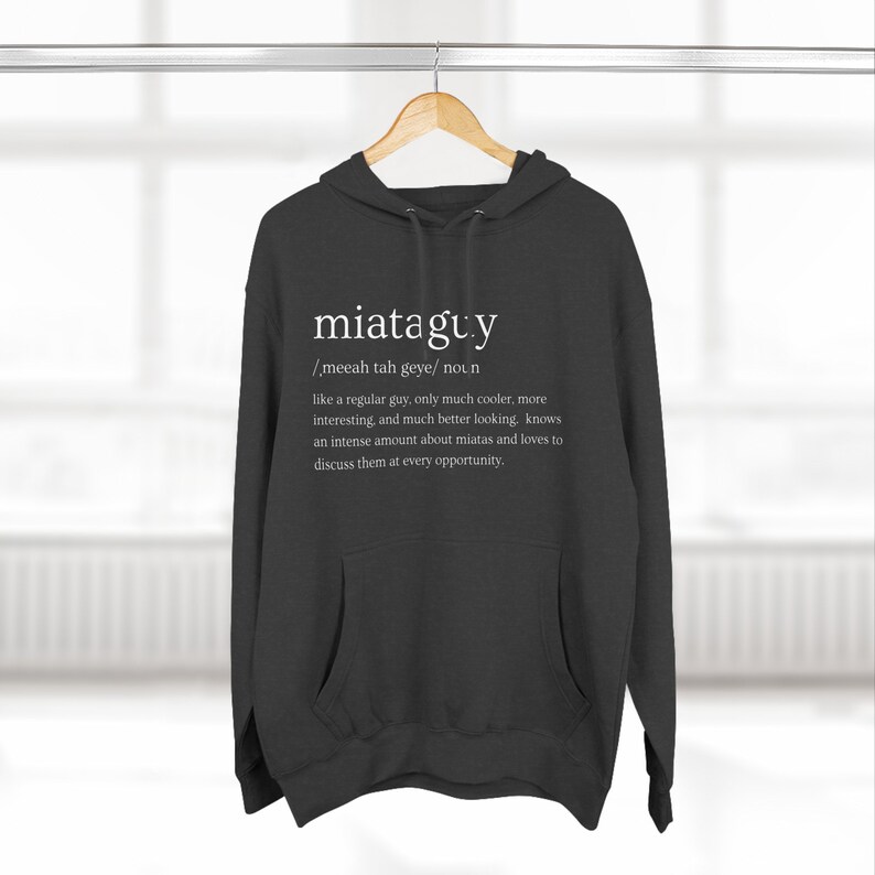Miata Guy Defined Premium Fleece Hoodie - Etsy