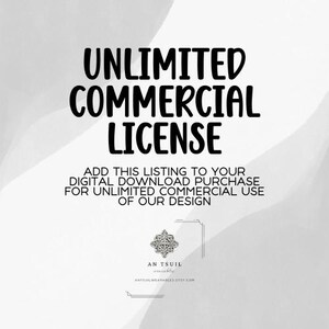 Digital Download Unlimited Commercial Use License - Etsy
