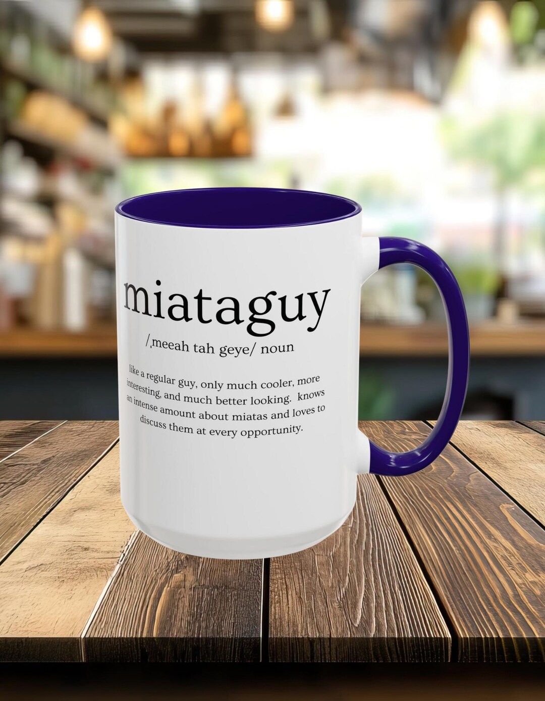 Miata Guy Defined Colorful Coffee Mug - Etsy