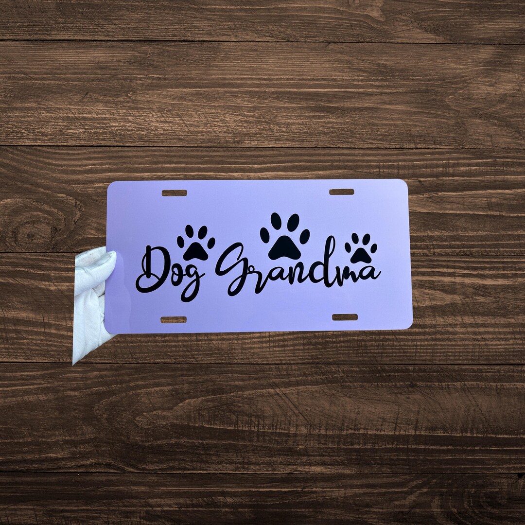 Dog Grandma Vanity License Plate - Etsy