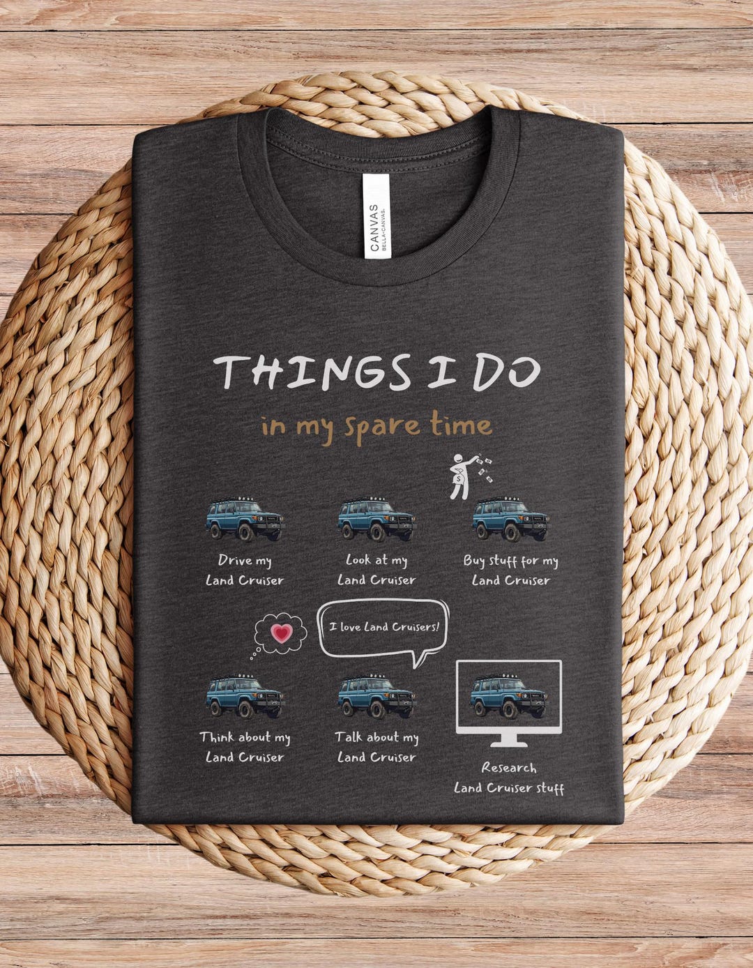 Land Cruiser Trucks in My Spare Time Jersey Short Sleeve Tee - Etsy