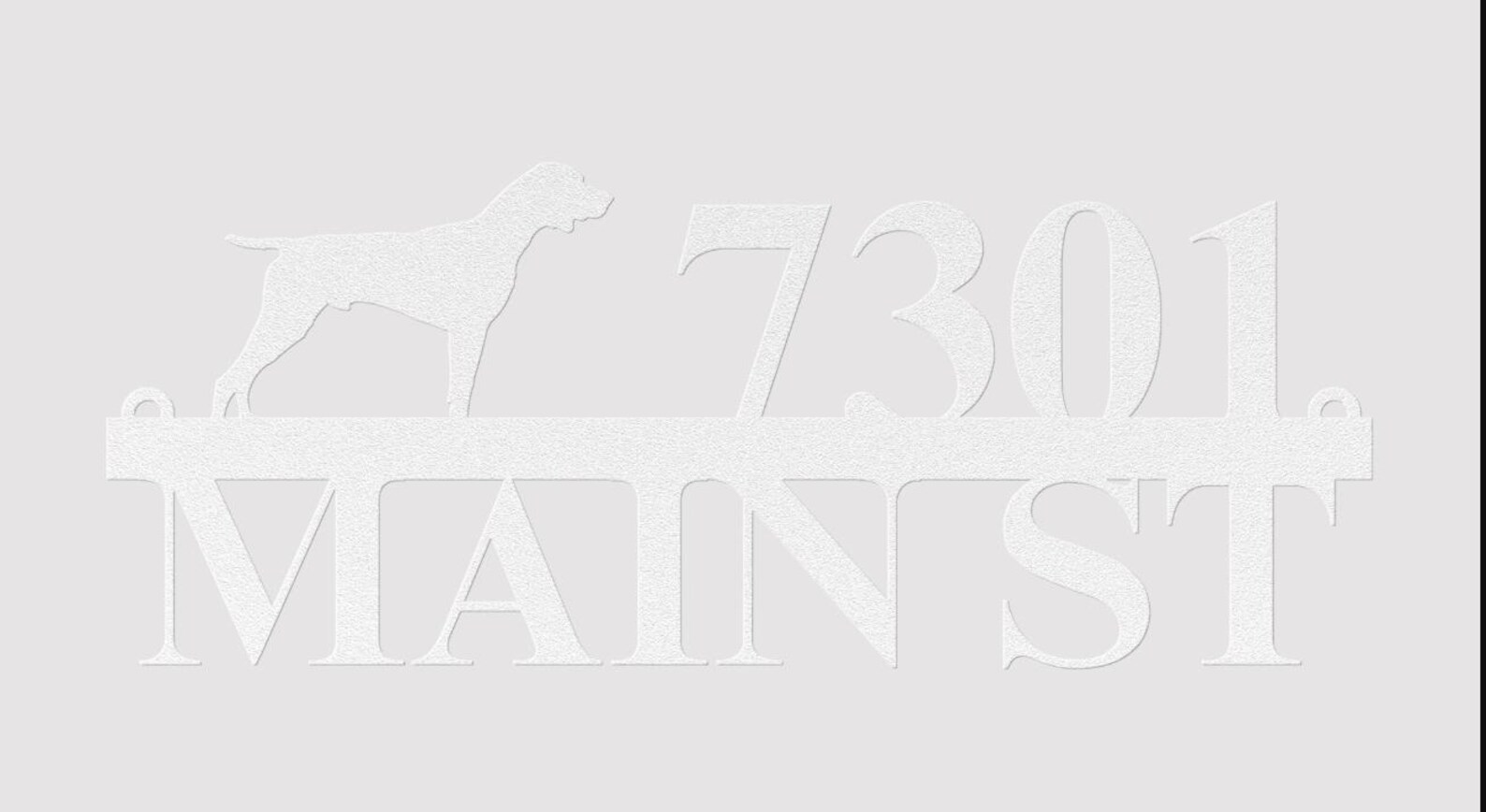 German Shorthaired Pointer GSP Dog Custom Metal Address Sign - Etsy