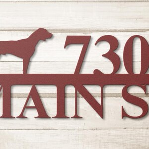 German Shorthaired Pointer GSP Dog Custom Metal Address Sign - Etsy